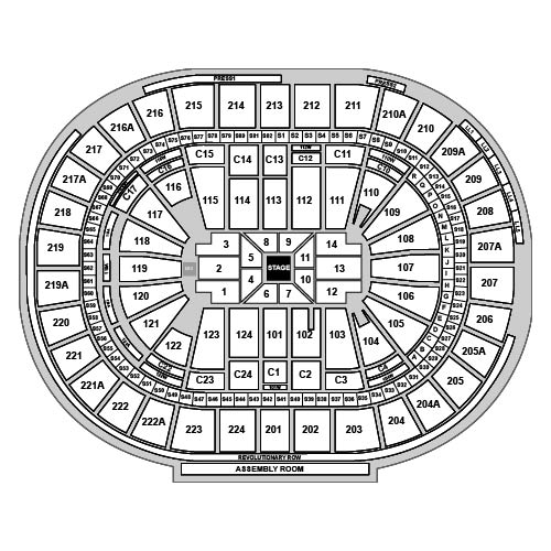 Wells Fargo Seating Charts