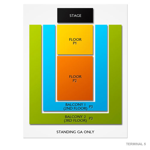 Terminal 5 Seating Chart Terminal 5 Venue Rental New York, NY