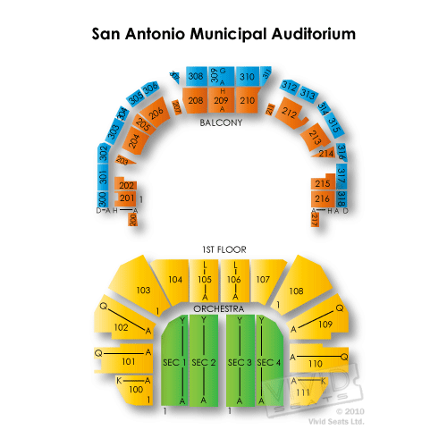 San Antonio Municipal Auditorium Seating Chart | Vivid Seats