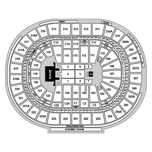 Wells Fargo Seating Chart Events