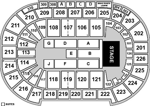 Mandalay Bay Arena Seating Chart Michelob ULTRA Arena