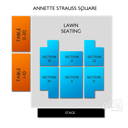 Annette Strauss Square Seating Chart | Vivid Seats