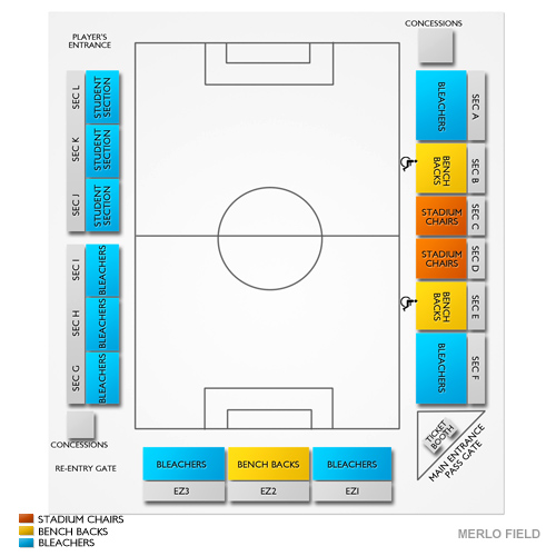 Merlo Field Seating Chart | Vivid Seats