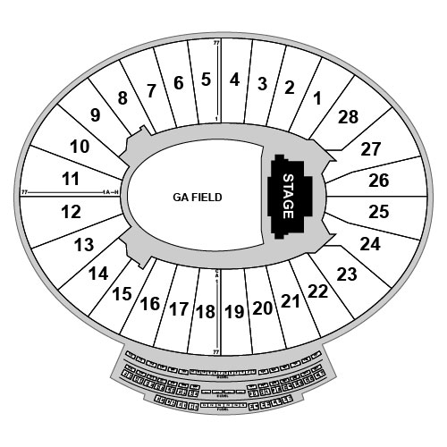 Rose Bowl Stadium Seating Layout