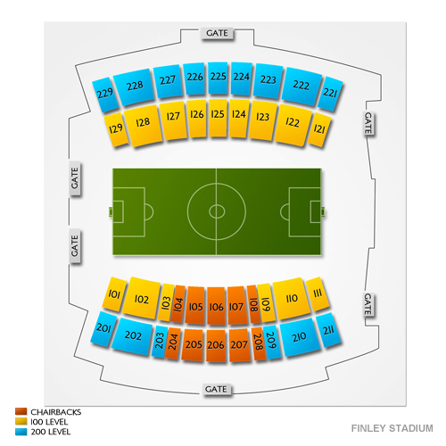 Finley Stadium Chattanooga Map