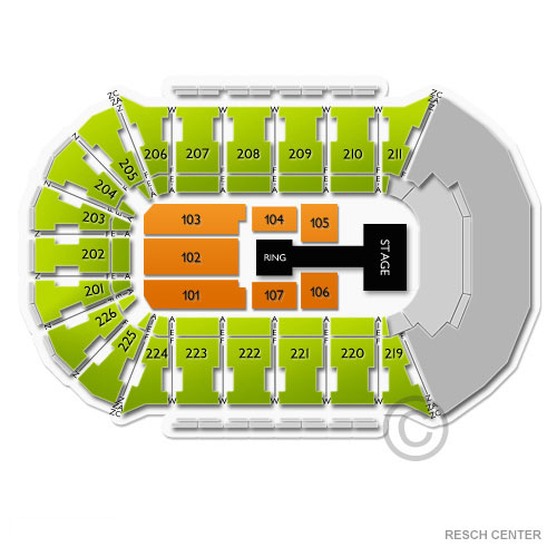Resch Center Seating Charts