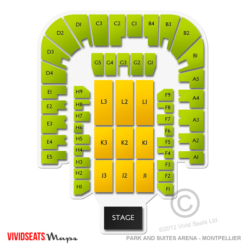 Park and Suites Arena - Montpellier Seating Chart | Vivid Seats